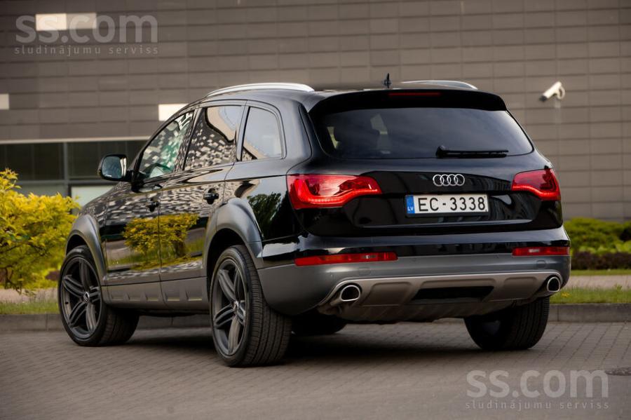 Black Audi Q7 2012 in Jelgava, with an engine capacity of 3.00 L and mileage of 217 thousand km for 14999 €, photo 9 on AUTOMOTO.COM.LV