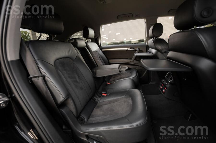 Black Audi Q7 2012 in Jelgava, with an engine capacity of 3.00 L and mileage of 217 thousand km for 14999 €, photo 15 on AUTOMOTO.COM.LV