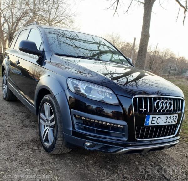 Black Audi Q7 2012 in Tukums, with an engine capacity of 3.00 L and mileage of 211 thousand km for 12500 €, photo 2 on AUTOMOTO.COM.LV