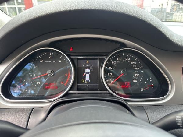 Black Audi Q7 2012 in Vilnius, with an engine capacity of 3.00 L and mileage of 189 thousand km for 6600 €, photo 9 on AUTOMOTO.COM.LV