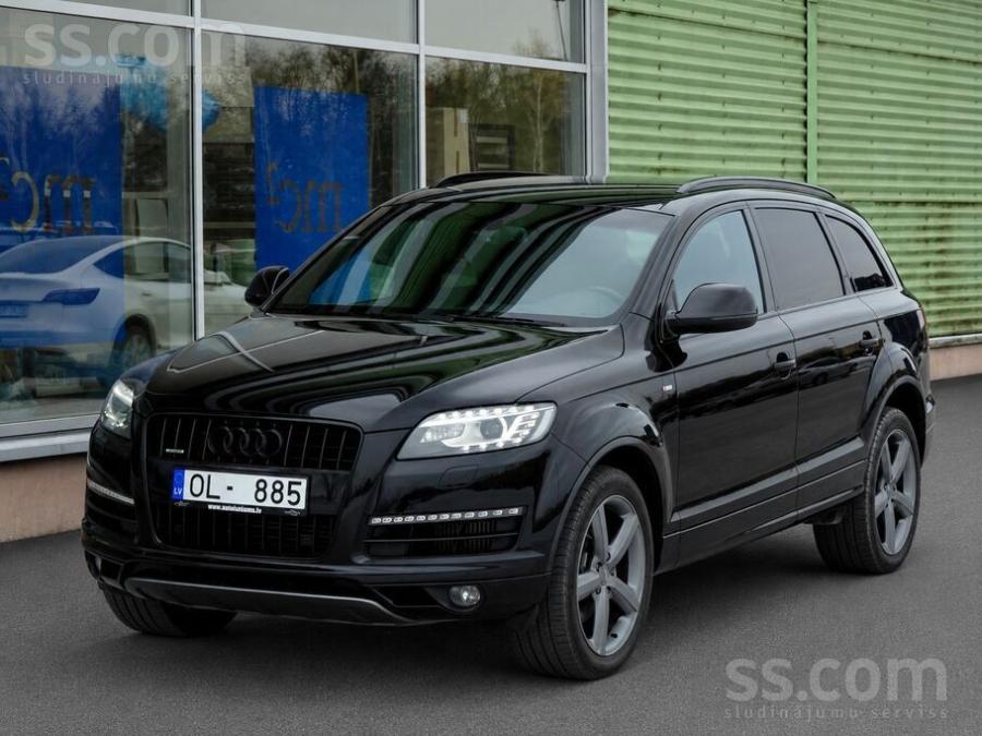 Melns Audi Q7 2012 Rīga, ar dzinēja tilpumu 3.00 L un nobraukumu 438 tūkst. km par 9900 €, foto 1 vietnē AUTOMOTO.COM.LV