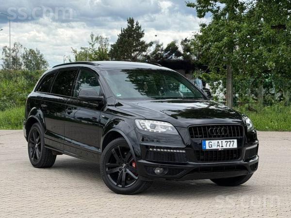 Black Audi Q7 2012 in Riga, with an engine capacity of 3.00 L and mileage of 0 thousand km for 13900 €, photo 3 on AUTOMOTO.COM.LV