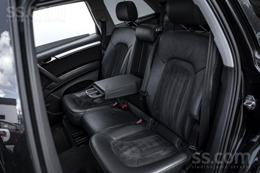 Black Audi Q7 2012 in Riga, with an engine capacity of 3.00 L and mileage of 277 thousand km for 11990 €, photo 12 on AUTOMOTO.COM.LV