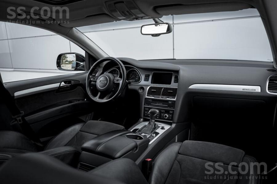 Black Audi Q7 2012 in Riga, with an engine capacity of 3.00 L and mileage of 277 thousand km for 11990 €, photo 16 on AUTOMOTO.COM.LV