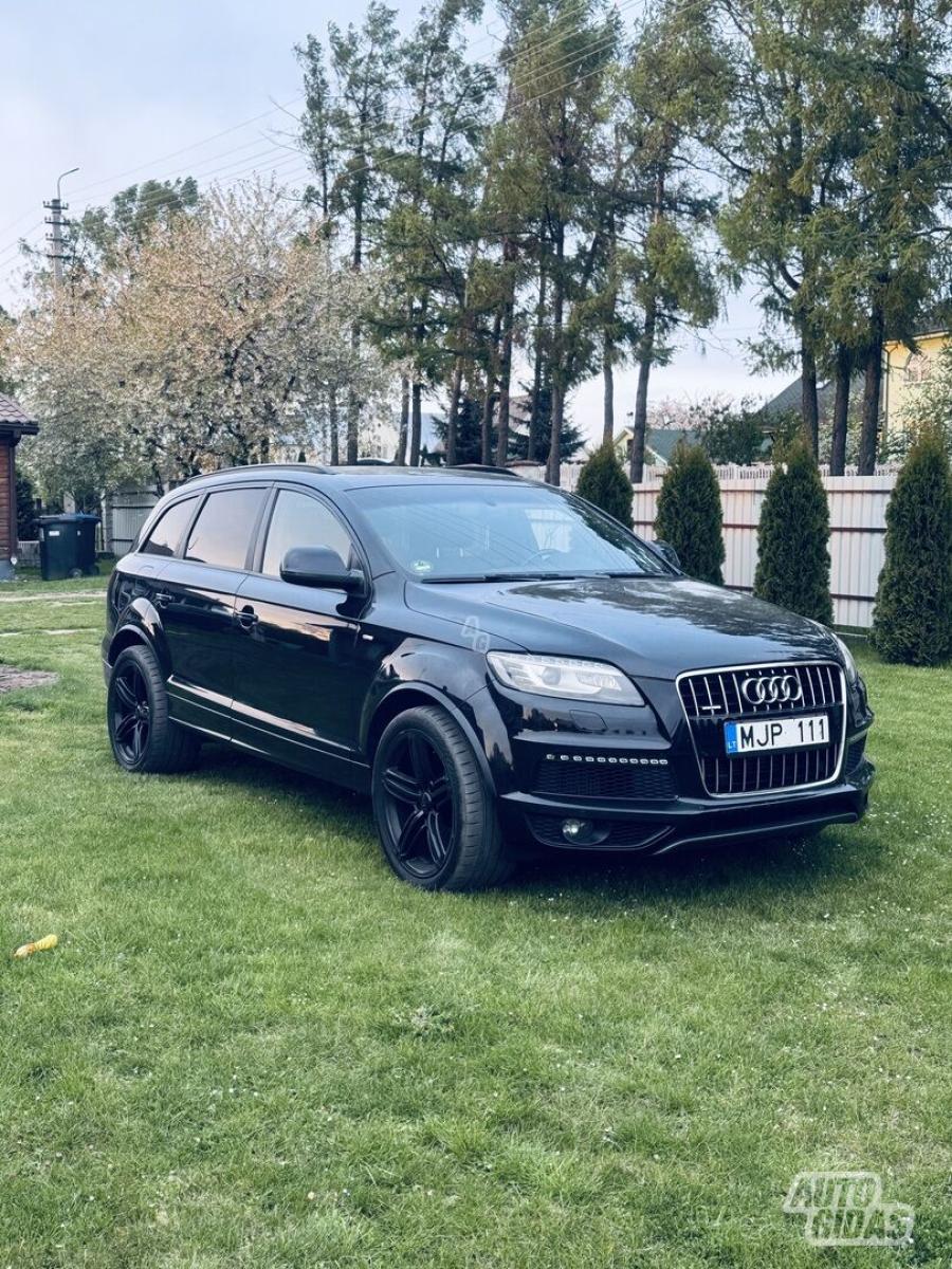 Black Audi Q7 2012 in Salcininkai, with an engine capacity of 3.00 L and mileage of 350 thousand km for 12500 €, photo 3 on AUTOMOTO.COM.LV