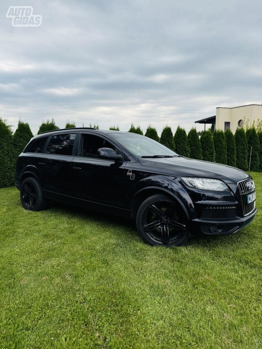 Black Audi Q7 2012 in Salcininkai, with an engine capacity of 3.00 L and mileage of 350 thousand km for 12500 €, photo 4 on AUTOMOTO.COM.LV