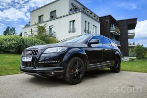 Black Audi Q7 2012 in Riga, with an engine capacity of 3.00 L and mileage of 236 thousand km for 8900 €, photo  on AUTOMOTO.COM.LV