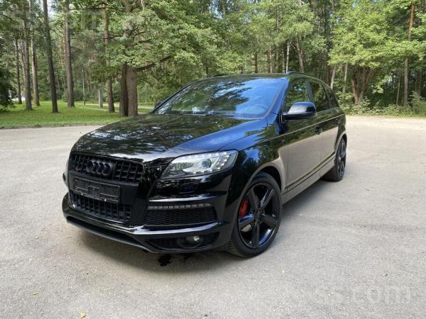Black Audi Q7 2012 in Riga, with an engine capacity of 3.00 L and mileage of 0 thousand km for 12990 €, photo 2 on AUTOMOTO.COM.LV