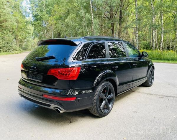 Black Audi Q7 2012 in Riga, with an engine capacity of 3.00 L and mileage of 0 thousand km for 12990 €, photo 4 on AUTOMOTO.COM.LV
