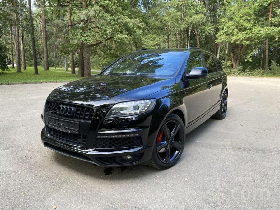 Black Audi Q7 2012 in Riga, with an engine capacity of 3.00 L and mileage of 0 thousand km for 12990 €, photo 3 on AUTOMOTO.COM.LV