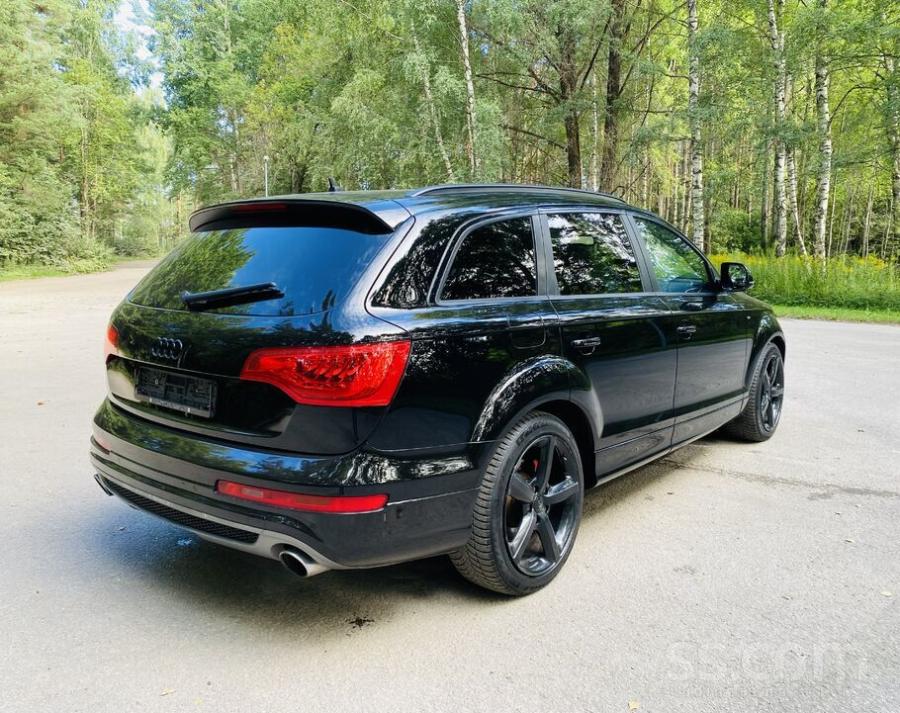 Black Audi Q7 2012 in Riga, with an engine capacity of 3.00 L and mileage of 0 thousand km for 12990 €, photo 5 on AUTOMOTO.COM.LV