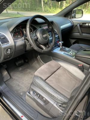 Black Audi Q7 2012 in Riga, with an engine capacity of 3.00 L and mileage of 0 thousand km for 12990 €, photo 6 on AUTOMOTO.COM.LV