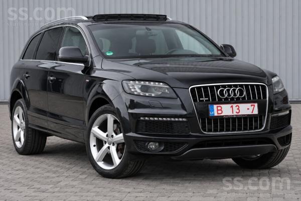 Audi Q7 2012 in Tukums on AUTOMOTO.COM.LV Black Audi Q7 2012 in Tukums, with an engine capacity of 3.00 L and mileage of 272 thousand km for 12500 €, photo 1 on AUTOMOTO.COM.LV