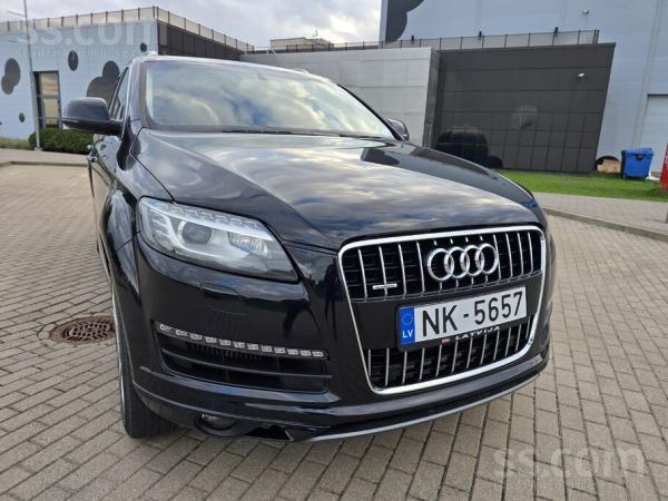 Melns Audi Q7 2012 Rīga, ar dzinēja tilpumu 3.00 L un nobraukumu 235 tūkst. km par 11590 €, foto 1 vietnē AUTOMOTO.COM.LV