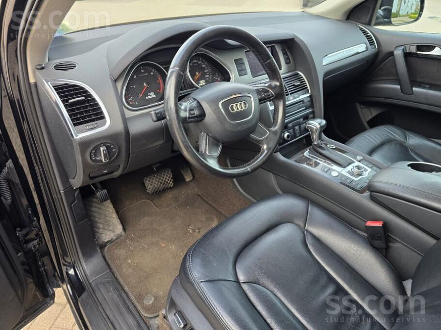 Melns Audi Q7 2012 Rīga, ar dzinēja tilpumu 3.00 L un nobraukumu 235 tūkst. km par 11590 €, foto 13 vietnē AUTOMOTO.COM.LV