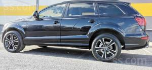Black Audi Q7 2013 in Riga, with an engine capacity of 3.00 L and mileage of 0 thousand km for 11490 €, photo 3 on AUTOMOTO.COM.LV