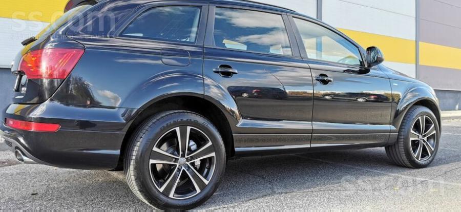 Black Audi Q7 2013 in Riga, with an engine capacity of 3.00 L and mileage of 0 thousand km for 11490 €, photo 9 on AUTOMOTO.COM.LV