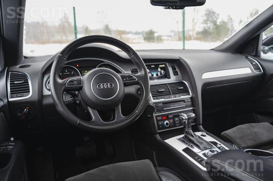 Melns Audi Q7 2013 Rīga, ar dzinēja tilpumu 3.00 L un nobraukumu 349 tūkst. km par 15200 €, foto 7 vietnē AUTOMOTO.COM.LV