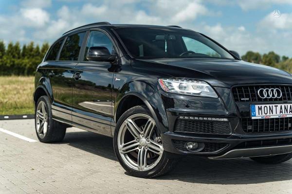 Black Audi Q7 2013 in Klaipeda, with an engine capacity of 3.00 L and mileage of 218 thousand km for 10999 €, photo 5 on AUTOMOTO.COM.LV