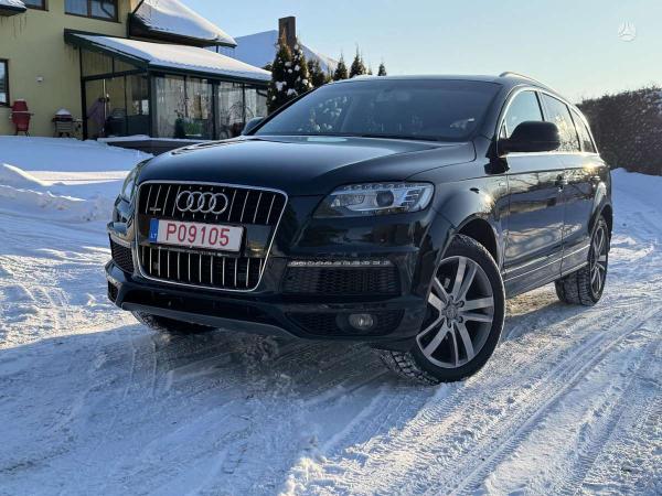 Melns Audi Q7 2013 Kauņa, ar dzinēja tilpumu 2.97 L un nobraukumu 281 tūkst. km par 12200 €, foto 1 vietnē AUTOMOTO.COM.LV