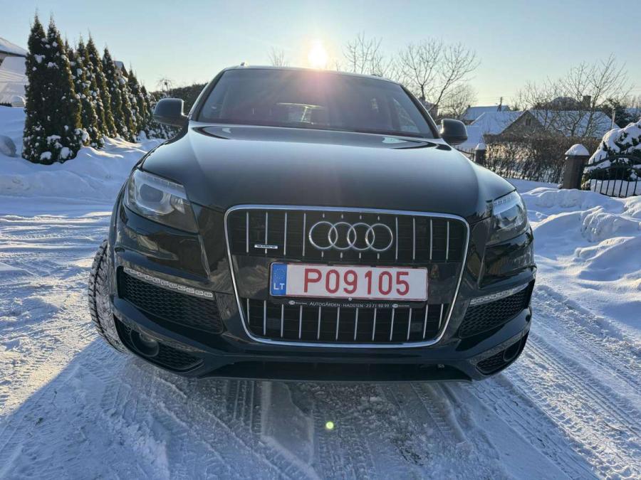 Black Audi Q7 2013 in Kaunas, with an engine capacity of 2.97 L and mileage of 281 thousand km for 12200 €, photo 3 on AUTOMOTO.COM.LV