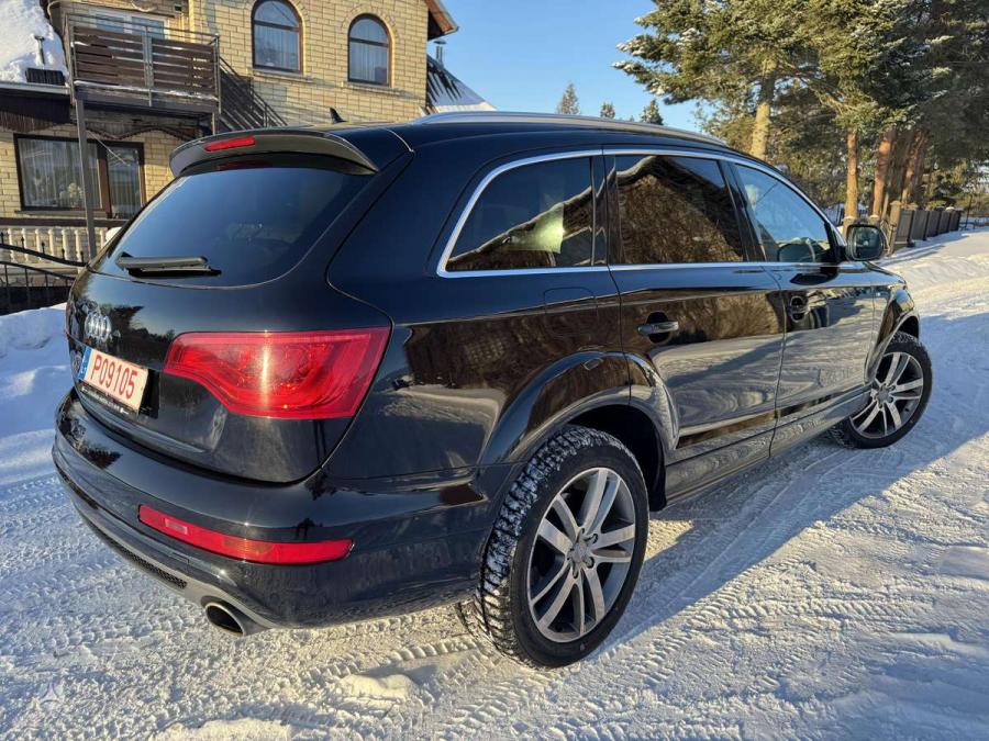 Black Audi Q7 2013 in Kaunas, with an engine capacity of 2.97 L and mileage of 281 thousand km for 12200 €, photo 6 on AUTOMOTO.COM.LV