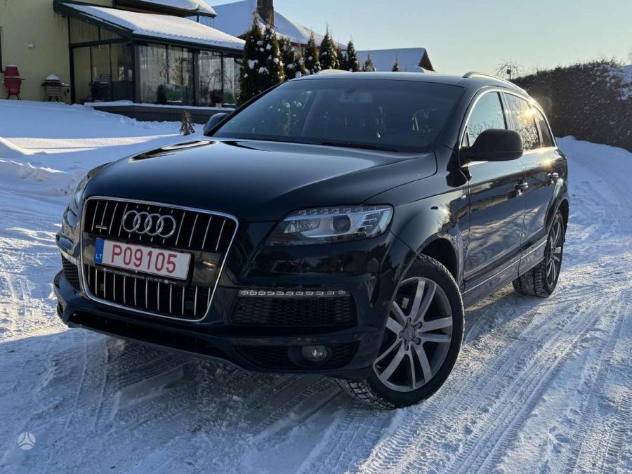 Black Audi Q7 2013 in Kaunas, with an engine capacity of 2.97 L and mileage of 281 thousand km for 12200 €, photo 10 on AUTOMOTO.COM.LV