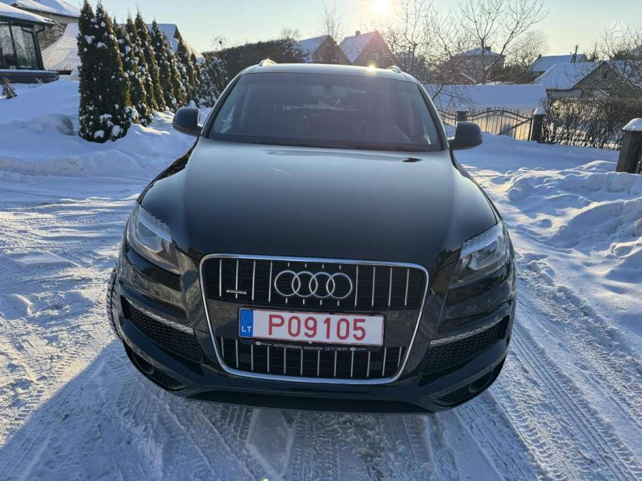 Black Audi Q7 2013 in Kaunas, with an engine capacity of 2.97 L and mileage of 281 thousand km for 12200 €, photo 11 on AUTOMOTO.COM.LV