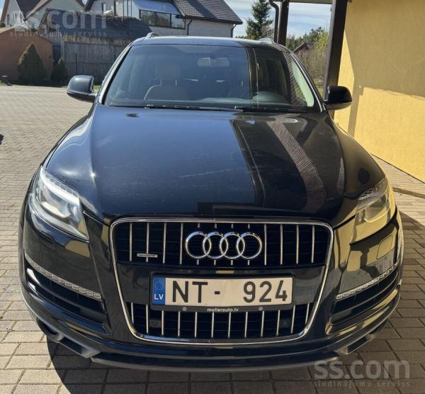 Melns Audi Q7 2013 Rīga, ar dzinēja tilpumu 3.00 L un nobraukumu 275 tūkst. km par 9500 €, foto 1 vietnē AUTOMOTO.COM.LV