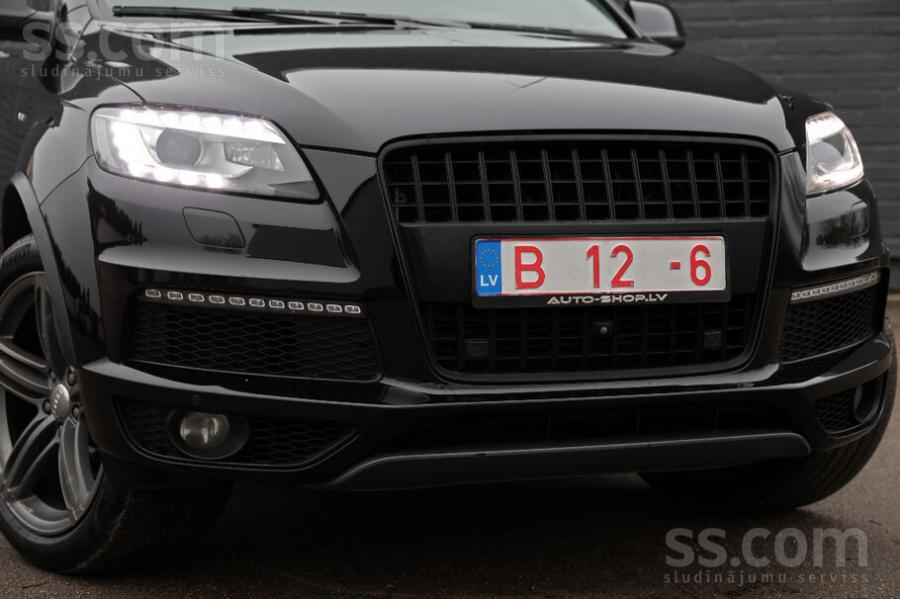Black Audi Q7 2013 in Tukums, with an engine capacity of 3.00 L and mileage of 248 thousand km for 13490 €, photo 8 on AUTOMOTO.COM.LV