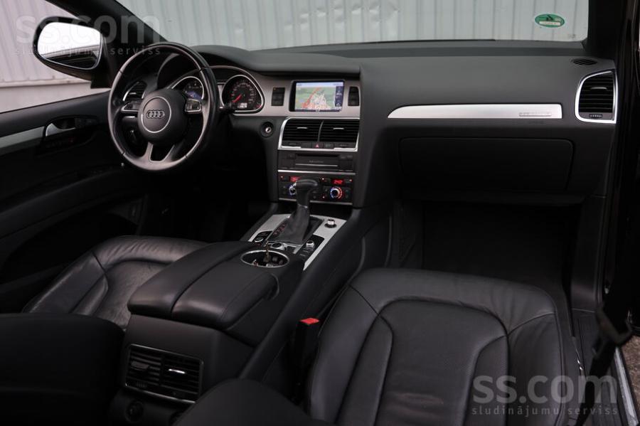 Black Audi Q7 2013 in Tukums, with an engine capacity of 3.00 L and mileage of 248 thousand km for 13490 €, photo 9 on AUTOMOTO.COM.LV