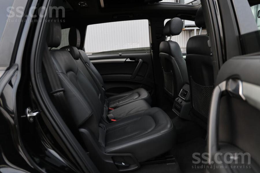 Black Audi Q7 2013 in Tukums, with an engine capacity of 3.00 L and mileage of 248 thousand km for 13490 €, photo 12 on AUTOMOTO.COM.LV