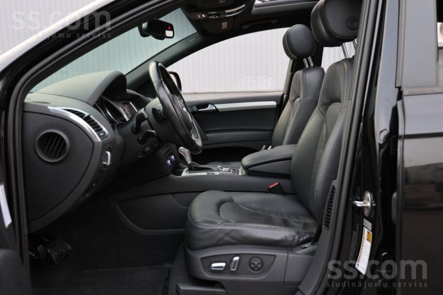 Black Audi Q7 2013 in Tukums, with an engine capacity of 3.00 L and mileage of 248 thousand km for 13490 €, photo 16 on AUTOMOTO.COM.LV