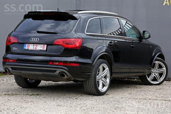 Black Audi Q7 2013 in Tukums, with an engine capacity of 3.00 L and mileage of 265 thousand km for 14800 €, photo 4 on AUTOMOTO.COM.LV