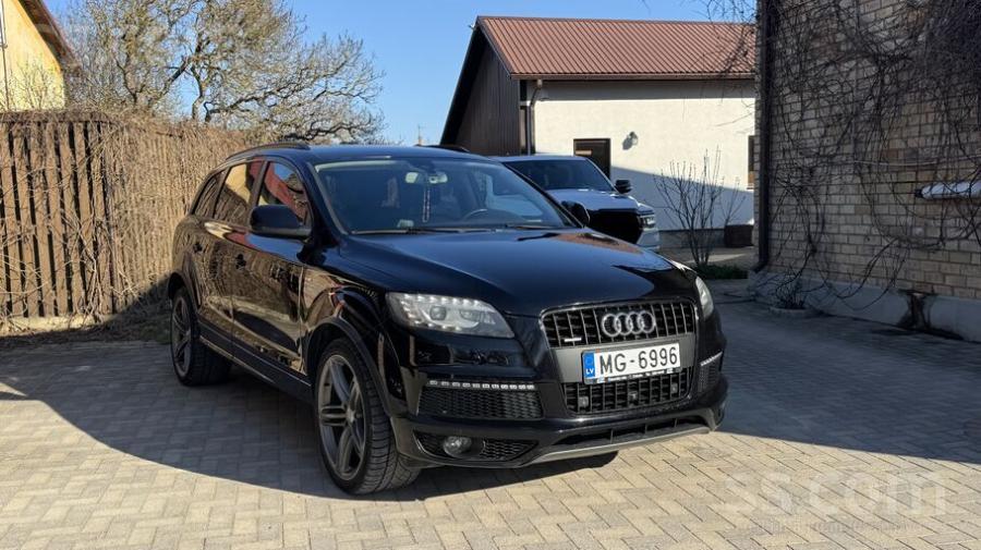 Melns Audi Q7 2013 Dobele, ar dzinēja tilpumu 4.20 L un nobraukumu 340 tūkst. km par 13112 €, foto 1 vietnē AUTOMOTO.COM.LV