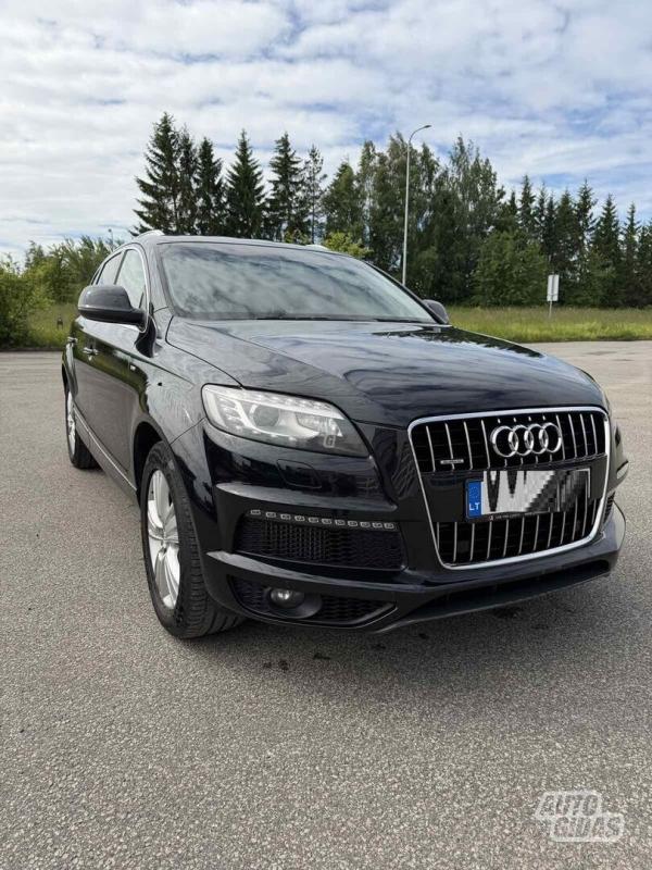 Black Audi Q7 2013 in Telschi, with an engine capacity of 3.00 L and mileage of 246 thousand km for 12700 €, photo 4 on AUTOMOTO.COM.LV