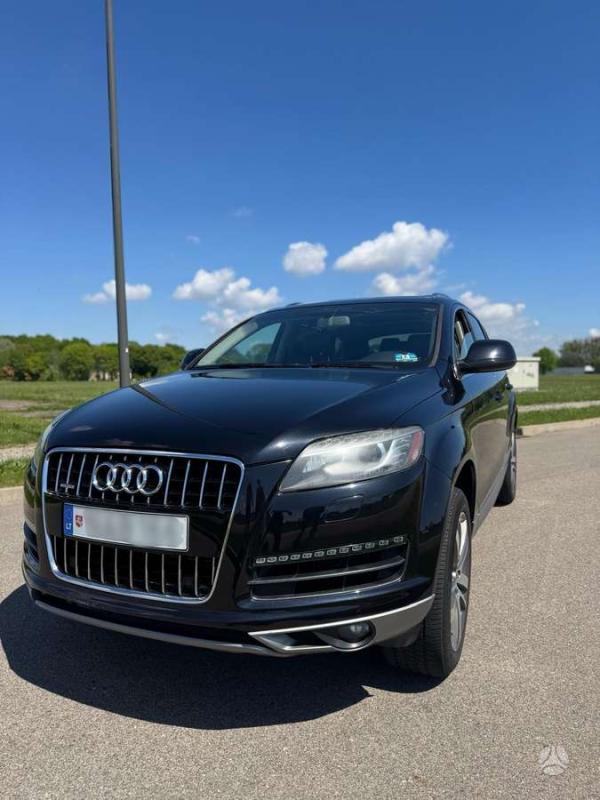 Melns Audi Q7 2013 Kauņa, ar dzinēja tilpumu 3.00 L un nobraukumu 183 tūkst. km par 7400 €, foto 1 vietnē AUTOMOTO.COM.LV