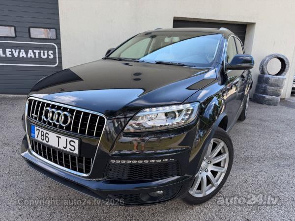 Black Audi Q7 2013 in Parnu, with an engine capacity of 3.60 L and mileage of 201 thousand km for 13990 €, photo 1 on AUTOMOTO.COM.LV