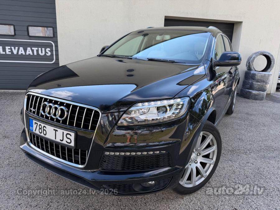 Melns Audi Q7 2013 Pērnava, ar dzinēja tilpumu 3.60 L un nobraukumu 201 tūkst. km par 13990 €, foto 1 vietnē AUTOMOTO.COM.LV