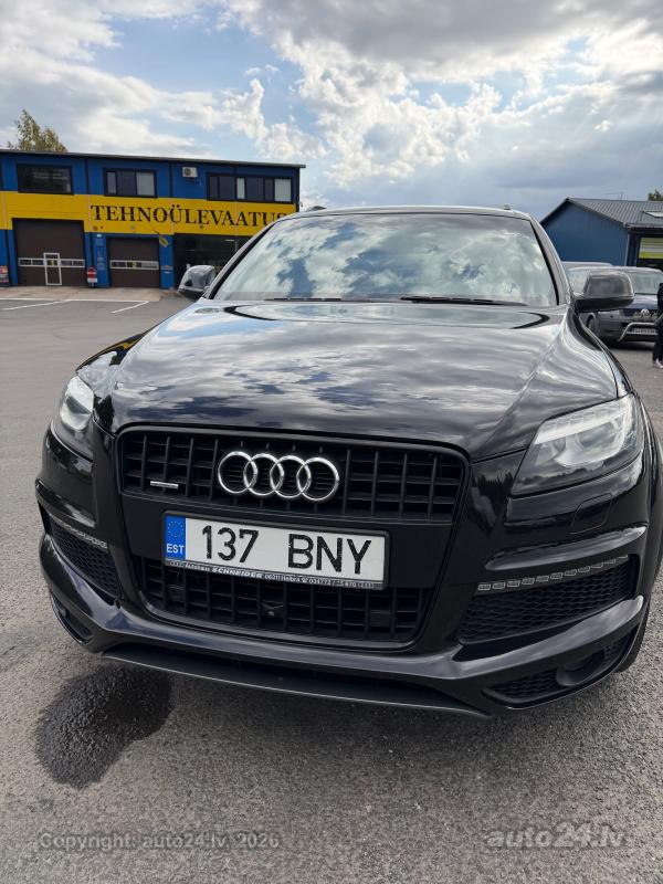 Black Audi Q7 2013 in Tartu, with an engine capacity of 3.00 L and mileage of 284 thousand km for 12750 €, photo 8 on AUTOMOTO.COM.LV
