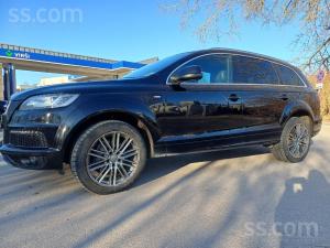Black Audi Q7 2014 in Talsi, with an engine capacity of 3.00 L and mileage of 240 thousand km for 13320 €, photo 4 on AUTOMOTO.COM.LV