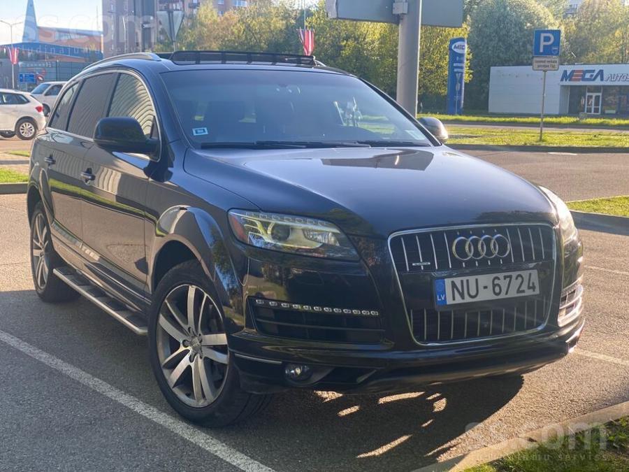 Melns Audi Q7 2014 Rīga, ar dzinēja tilpumu 3.00 L un nobraukumu 275 tūkst. km par 11700 €, foto 1 vietnē AUTOMOTO.COM.LV
