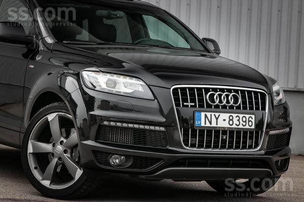 Melns Audi Q7 2014 Tukums, ar dzinēja tilpumu 3.00 L un nobraukumu 305 tūkst. km par 12300 €, foto 1 vietnē AUTOMOTO.COM.LV