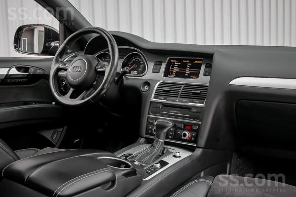 Melns Audi Q7 2014 Tukums, ar dzinēja tilpumu 3.00 L un nobraukumu 305 tūkst. km par 12300 €, foto 5 vietnē AUTOMOTO.COM.LV