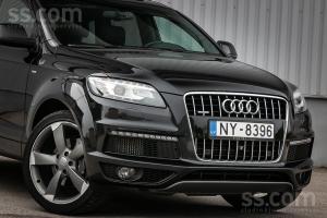 Melns Audi Q7 2014 Tukums, ar dzinēja tilpumu 3.00 L un nobraukumu 305 tūkst. km par 12300 €, foto  vietnē AUTOMOTO.COM.LV