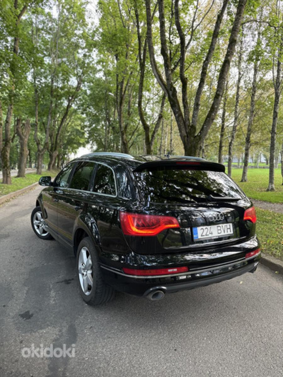 Black Audi Q7 2014 in Narva, with an engine capacity of 3.00 L and mileage of 375 thousand km for 14300 €, photo 6 on AUTOMOTO.COM.LV