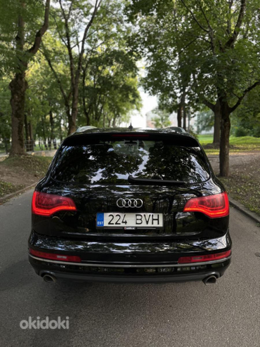 Black Audi Q7 2014 in Narva, with an engine capacity of 3.00 L and mileage of 375 thousand km for 14300 €, photo 9 on AUTOMOTO.COM.LV
