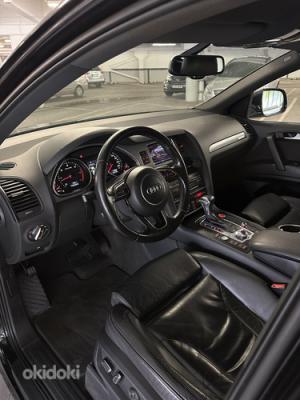 Black Audi Q7 2014 in Narva, with an engine capacity of 3.00 L and mileage of 375 thousand km for 14300 €, photo 10 on AUTOMOTO.COM.LV