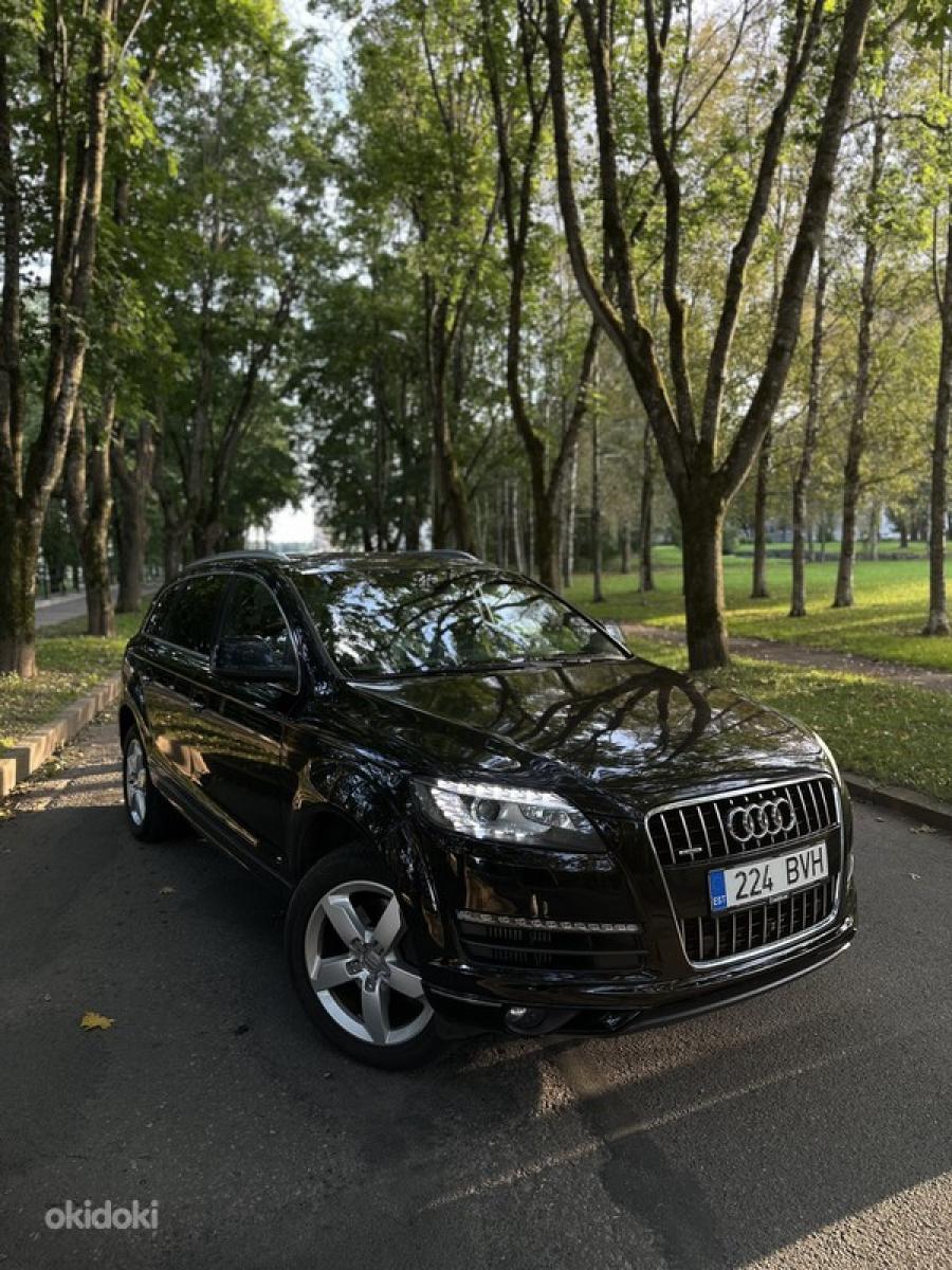 Black Audi Q7 2014 in Narva, with an engine capacity of 3.00 L and mileage of 375 thousand km for 14300 €, photo 16 on AUTOMOTO.COM.LV