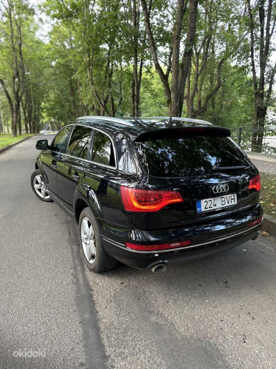 Black Audi Q7 2014 in Narva, with an engine capacity of 3.00 L and mileage of 375 thousand km for 14300 €, photo 17 on AUTOMOTO.COM.LV